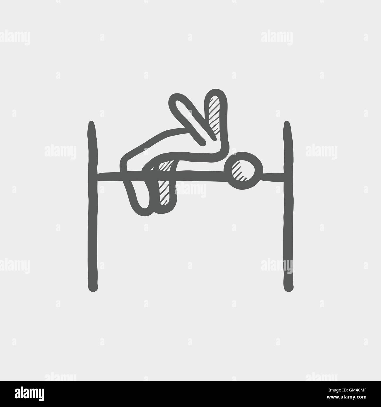 High jump sketch icon Stock Vector Image & Art - Alamy