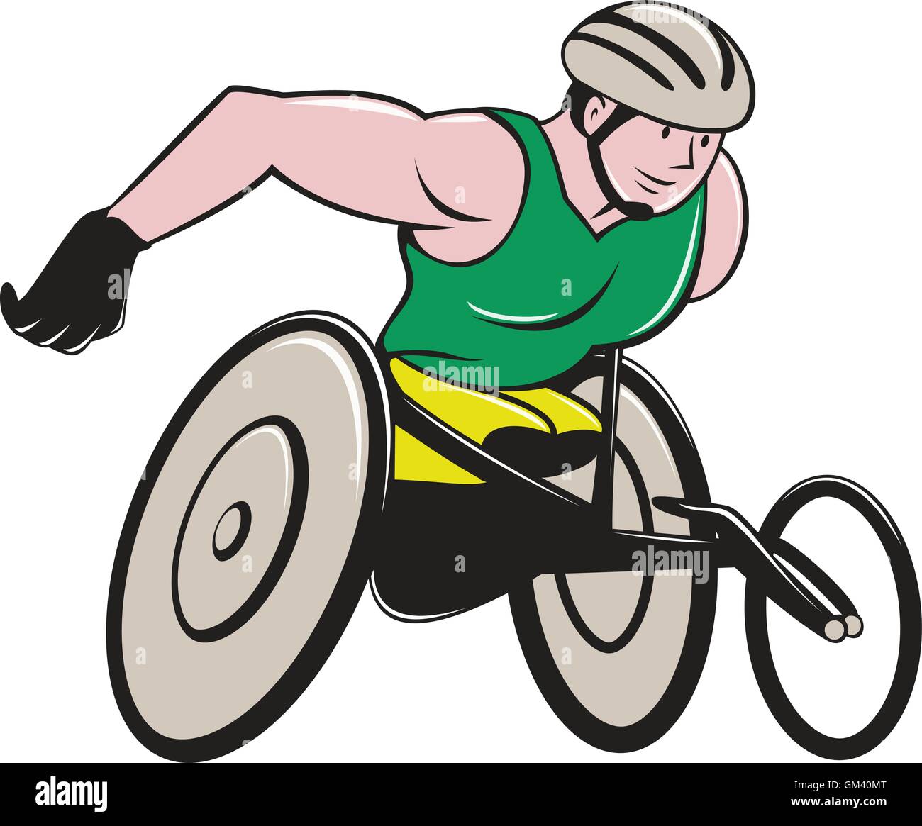 Wheelchair Racer Racing Isolated Stock Vector Image & Art - Alamy