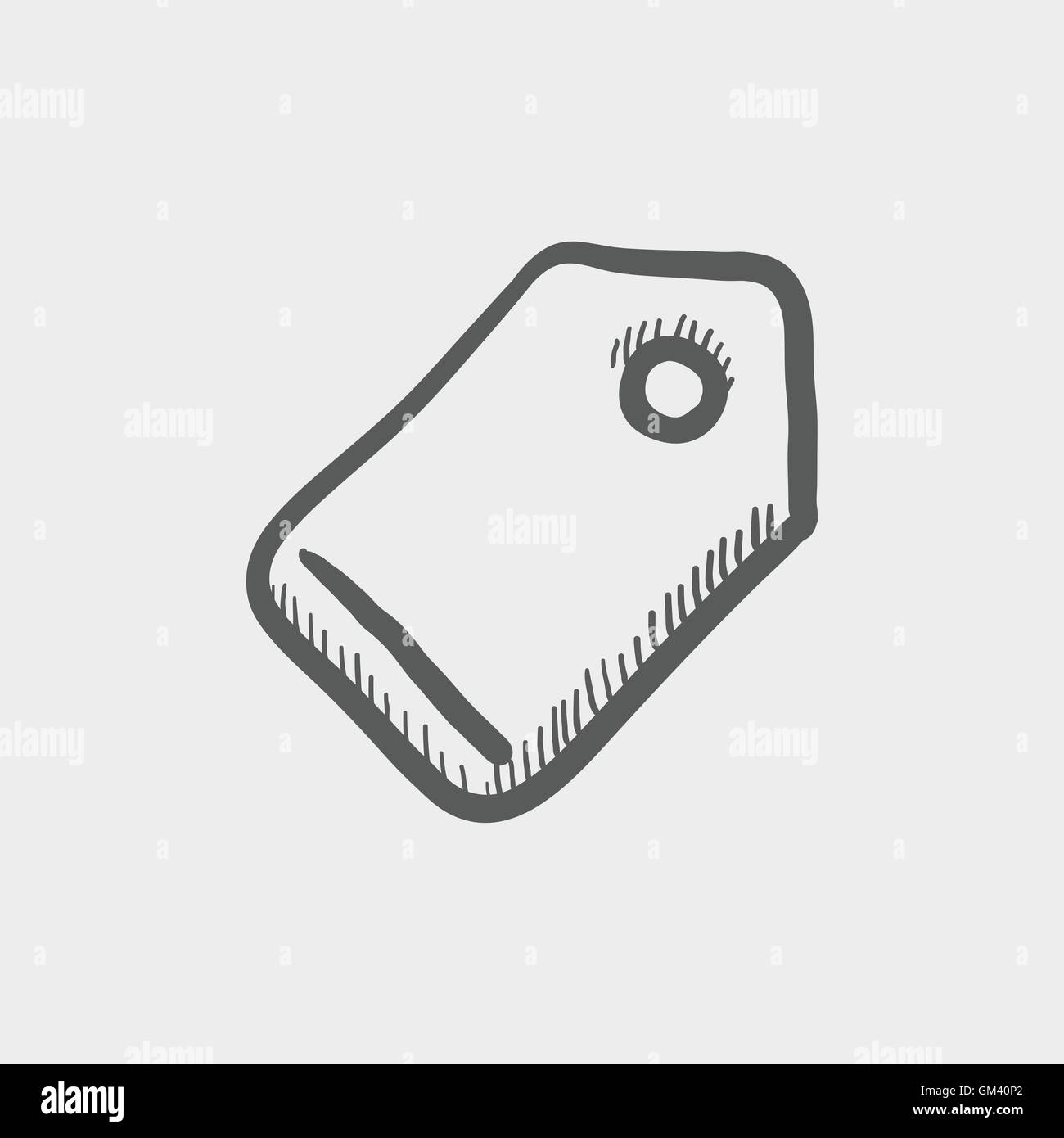 Empty tag sketch icon Stock Vector Image & Art - Alamy
