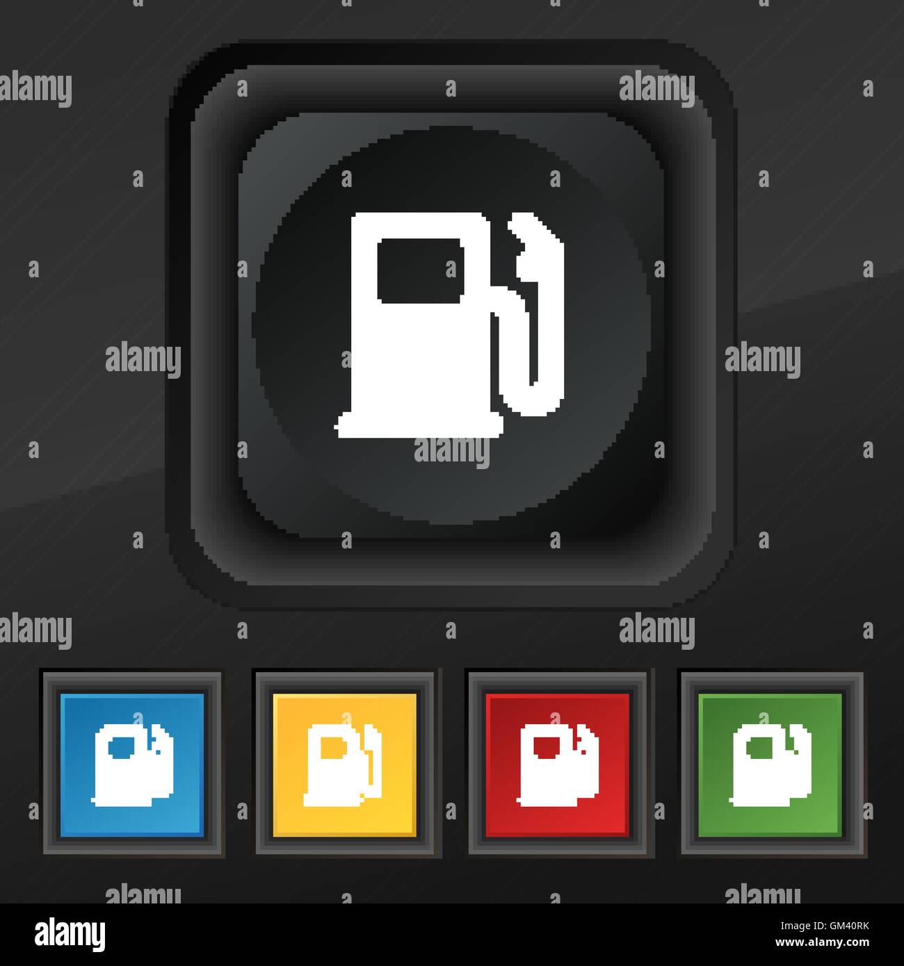 Badge on petrol tank Stock Vector Images - Alamy