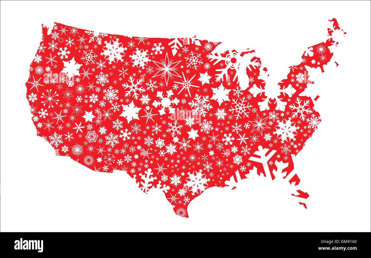 American christmas snow Stock Vector Images - Alamy