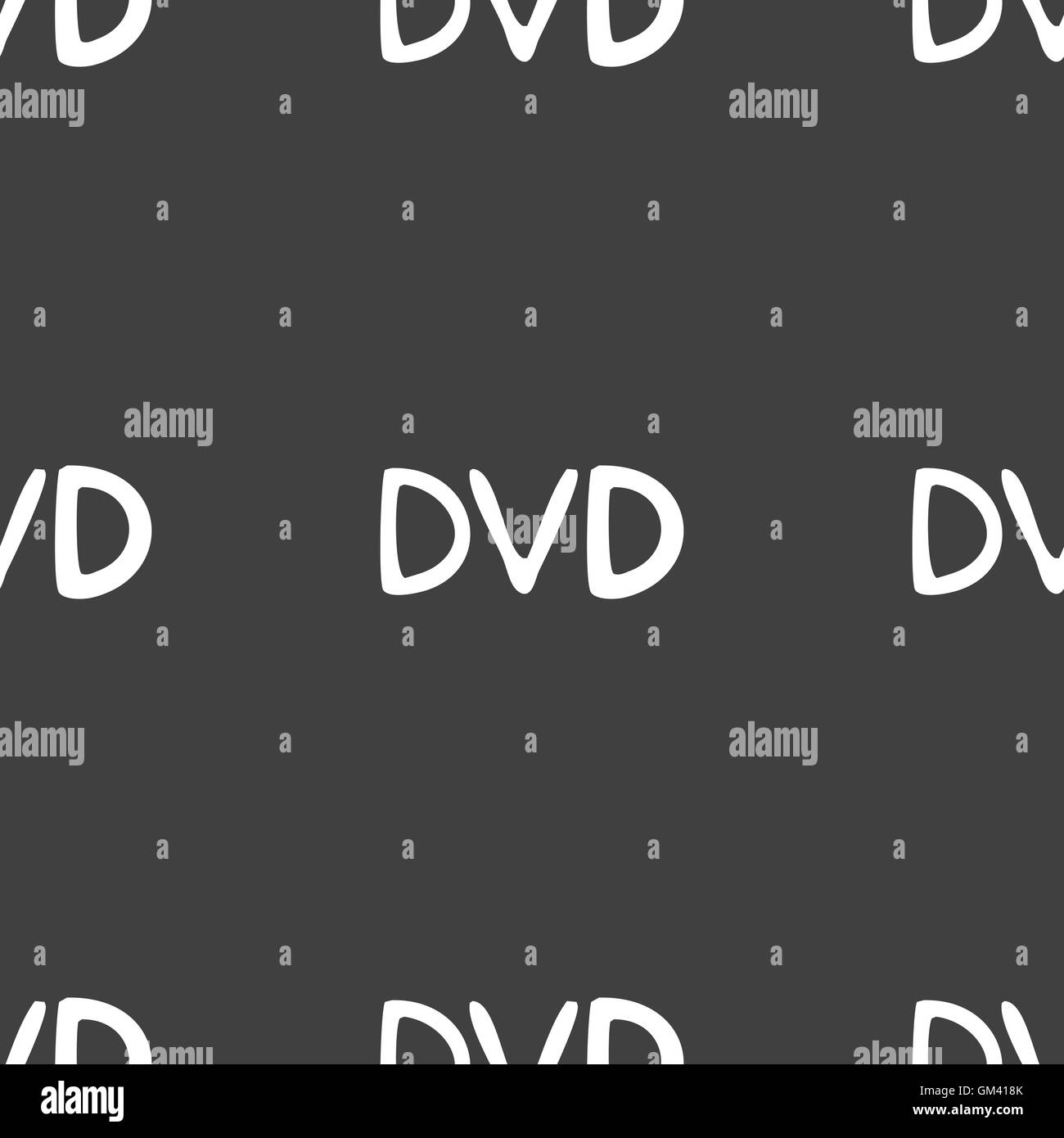 dvd icon sign. Seamless pattern on a gray background. Vector Stock ...