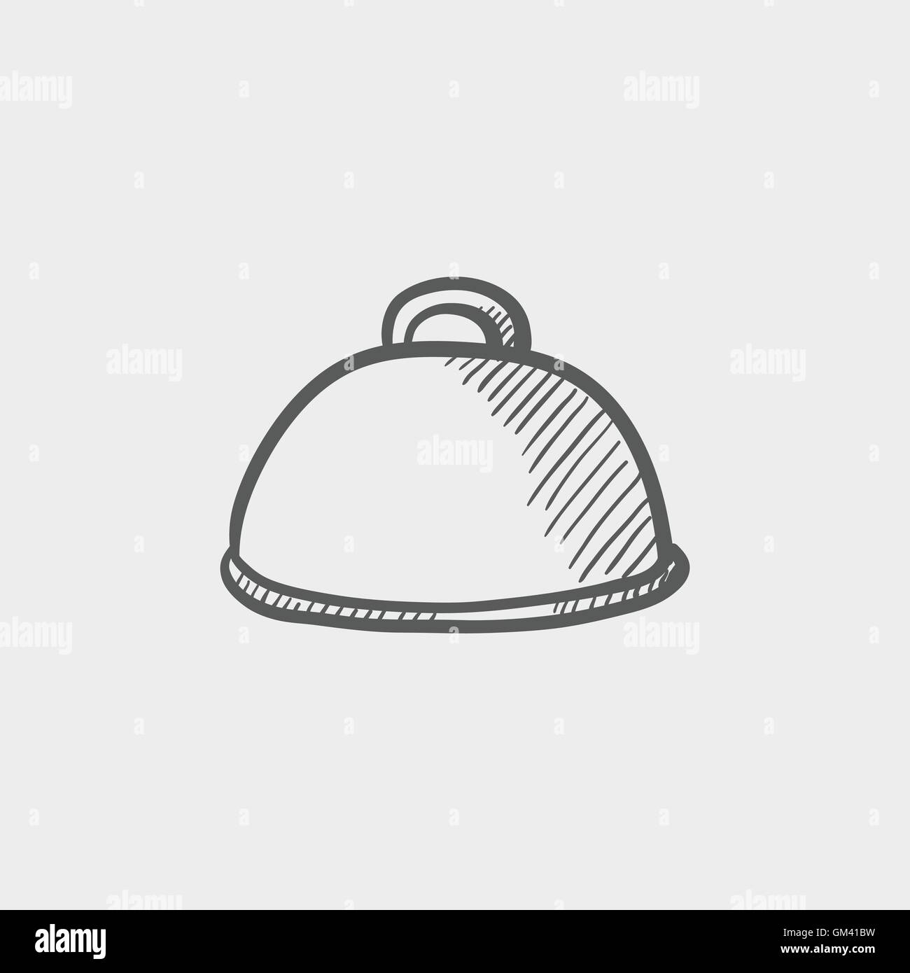 Food cover sketch icon Stock Vector Image & Art - Alamy