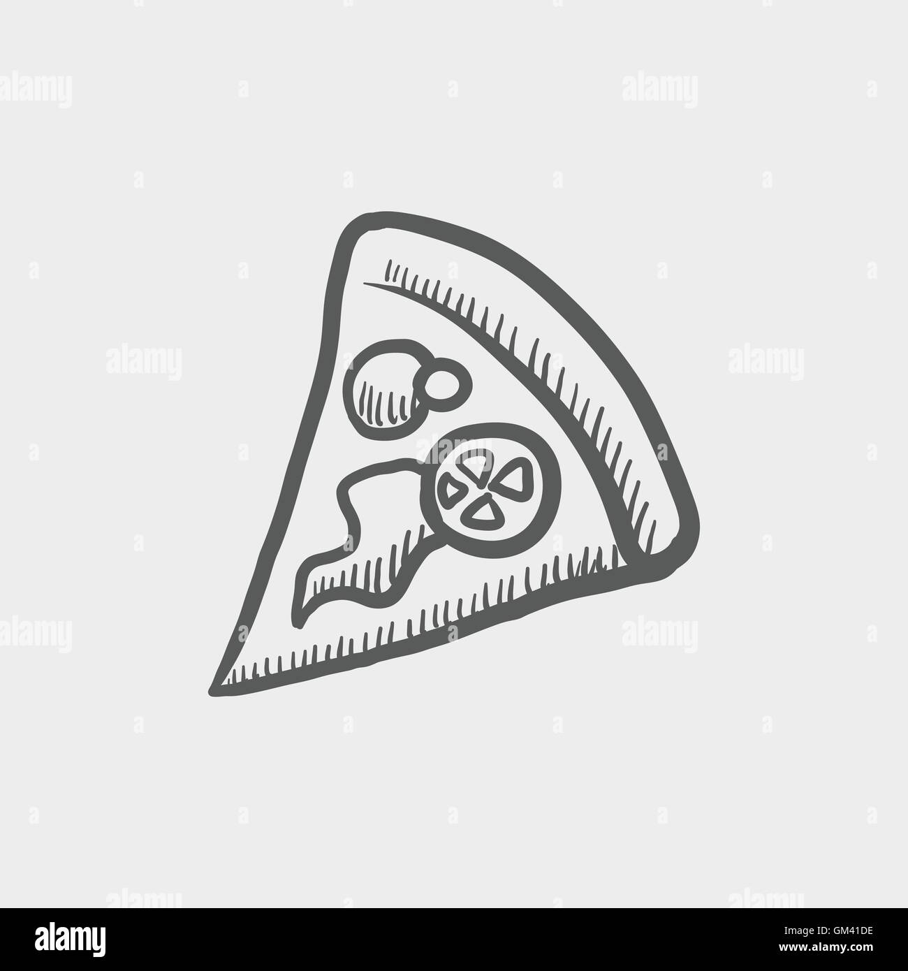 Vegetarian sausage pizza sauce Stock Vector Images - Alamy