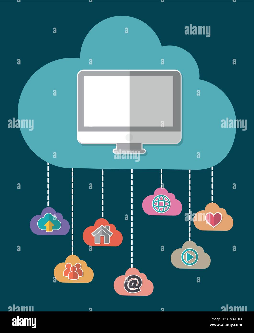 computer social network design Stock Vector Image & Art - Alamy
