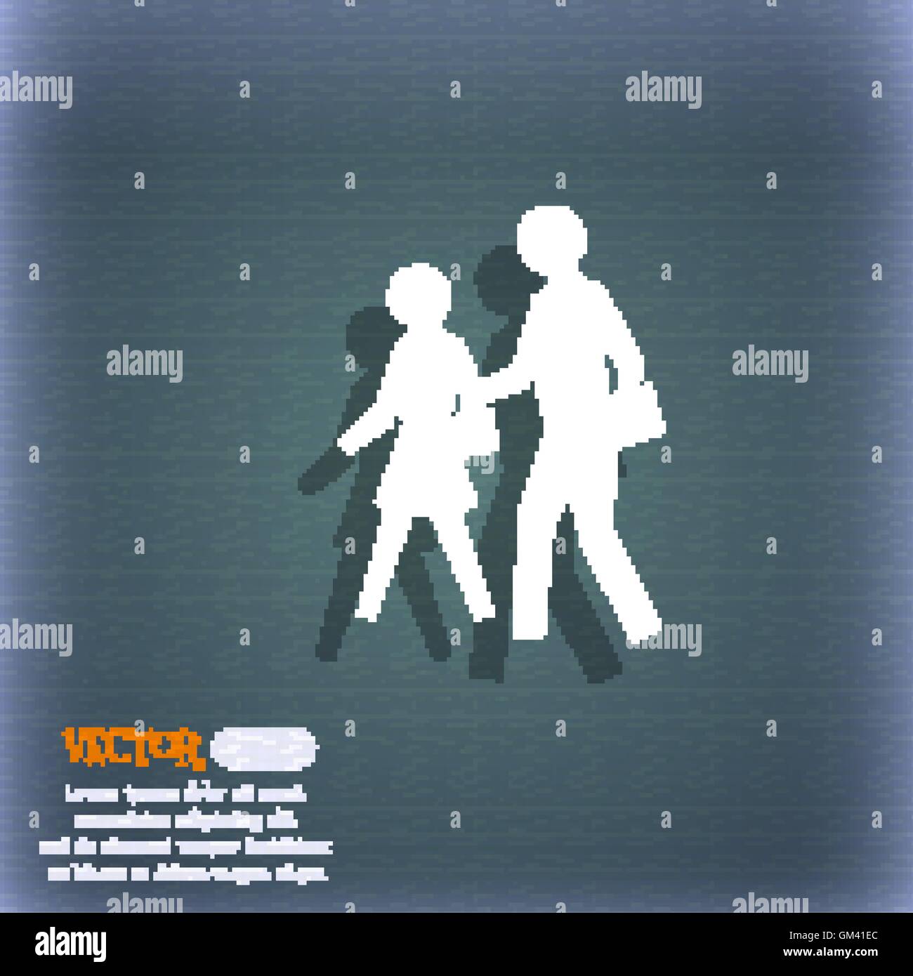 Crosswalk on road safety Stock Vector Images - Alamy