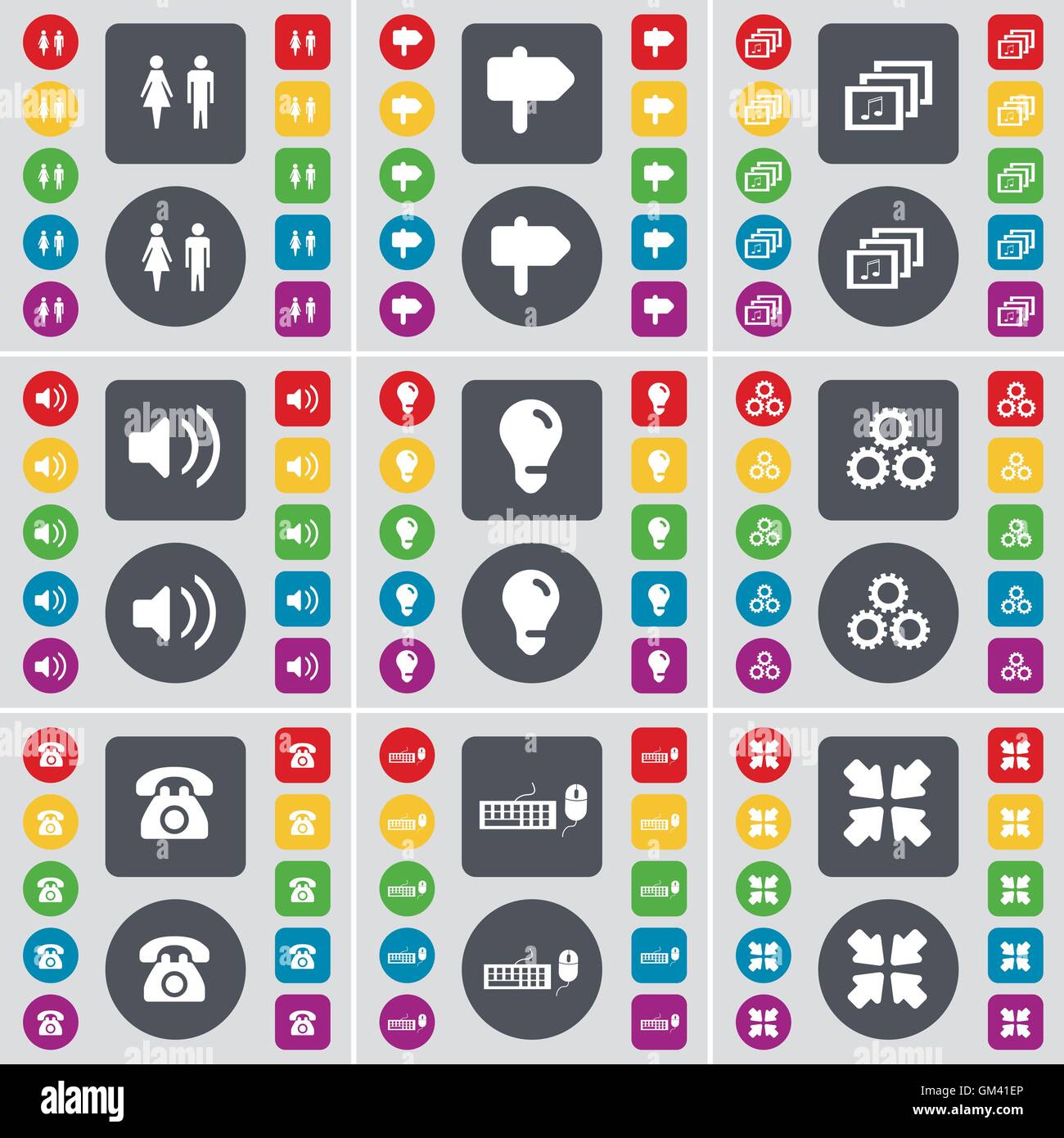 Phone grey screen Stock Vector Images - Alamy