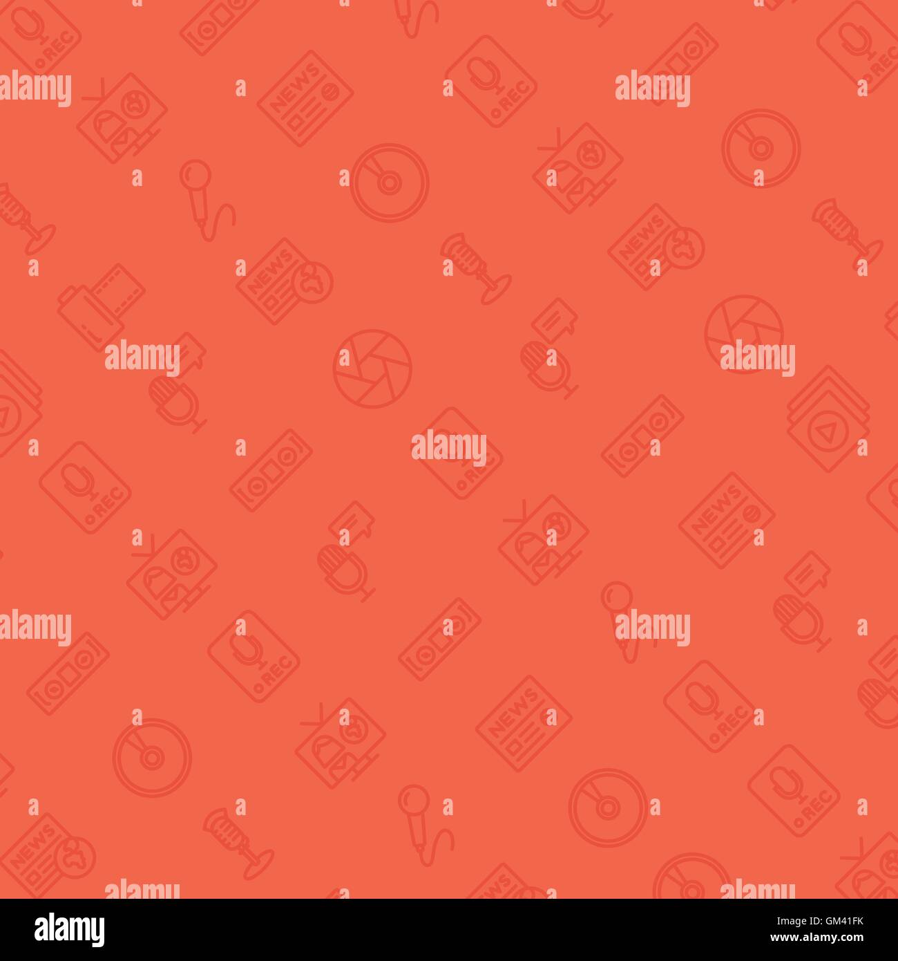 Vector square background with monochrome music icons Stock Vector Image ...