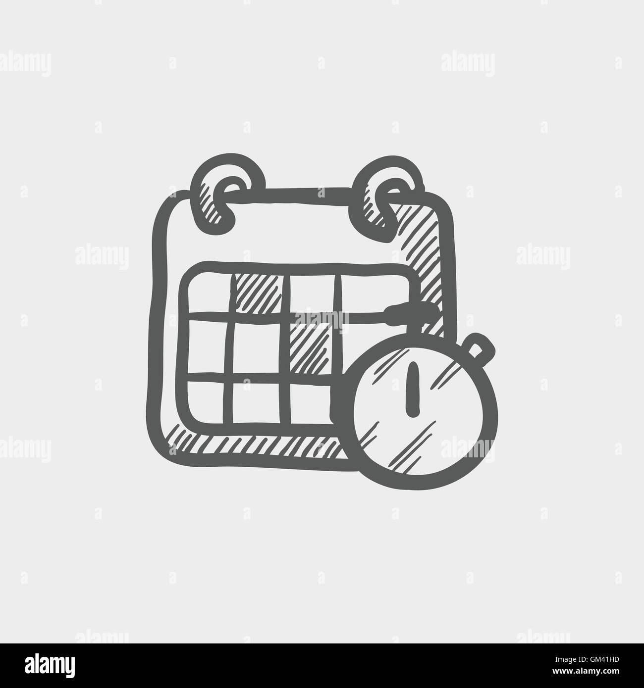 Vector calendar icon isolated Stock Vector Images - Alamy
