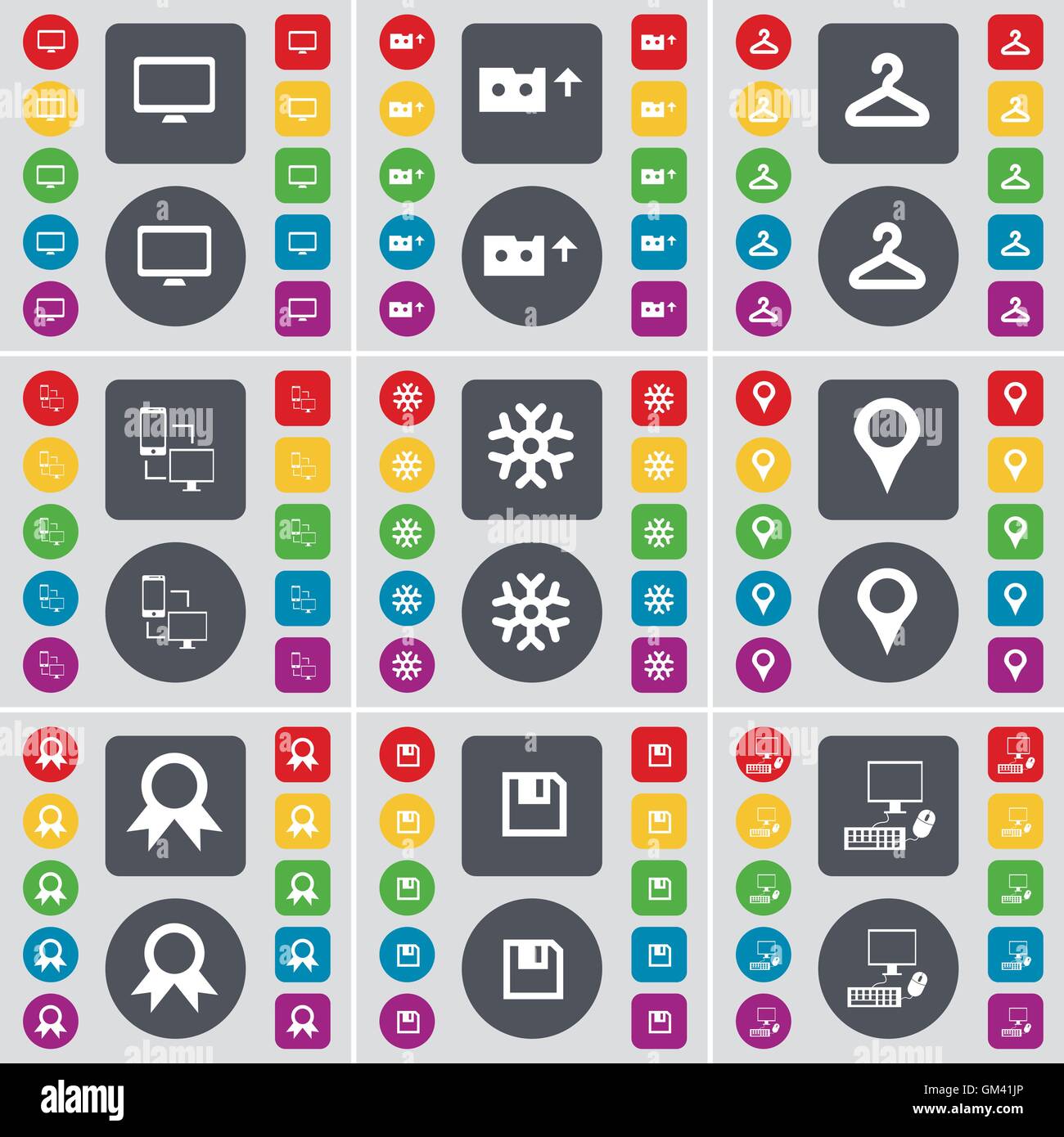 Monitor, Cassette, Hager, Connection, Snowflake, Checkpoint, Medal ...