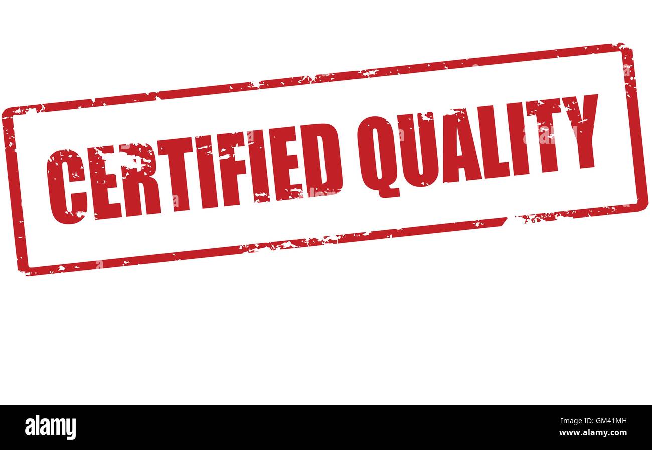 Quality certified Stock Vector Images - Alamy