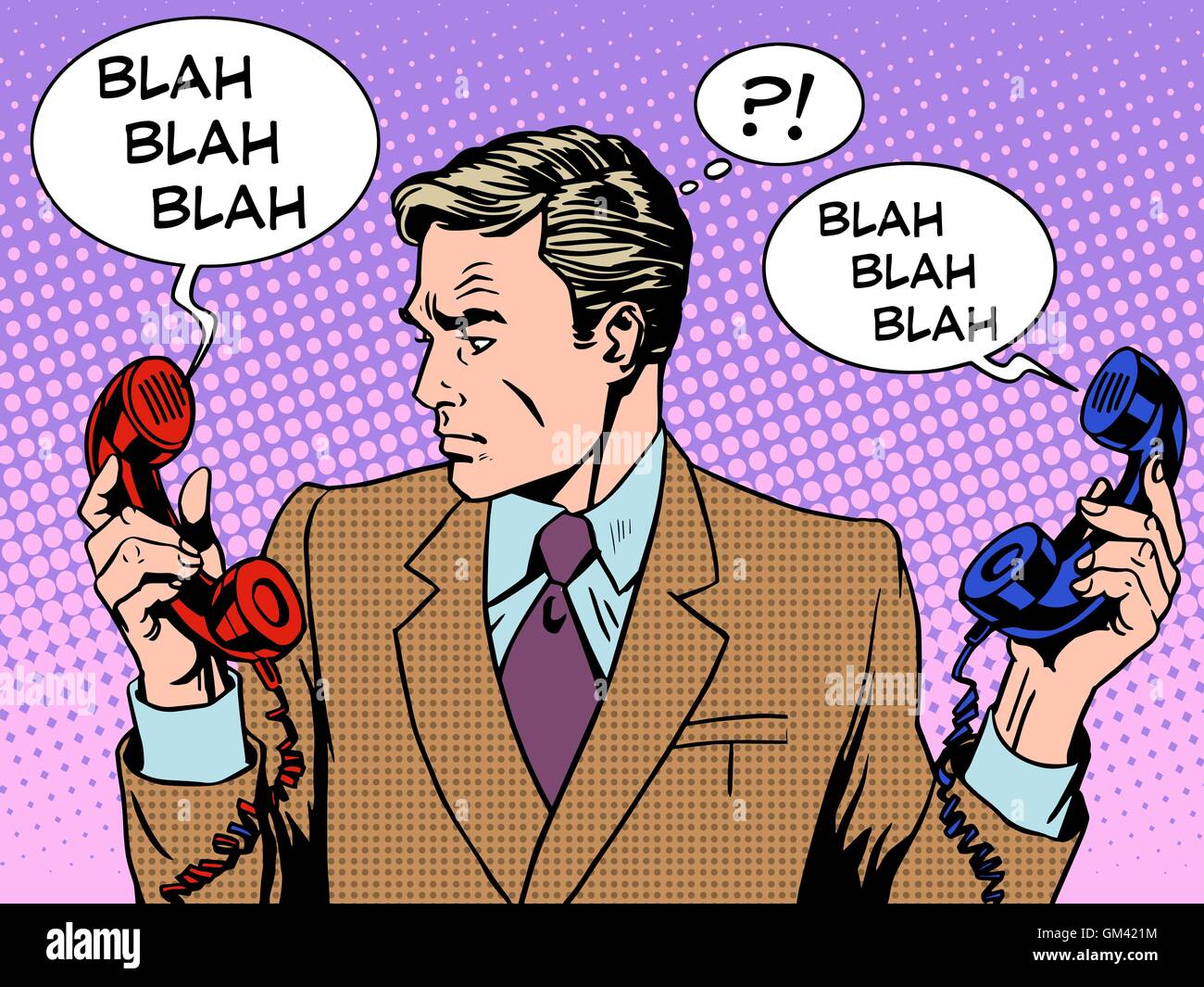 Spam phone bad call business communications businessman work Stock ...