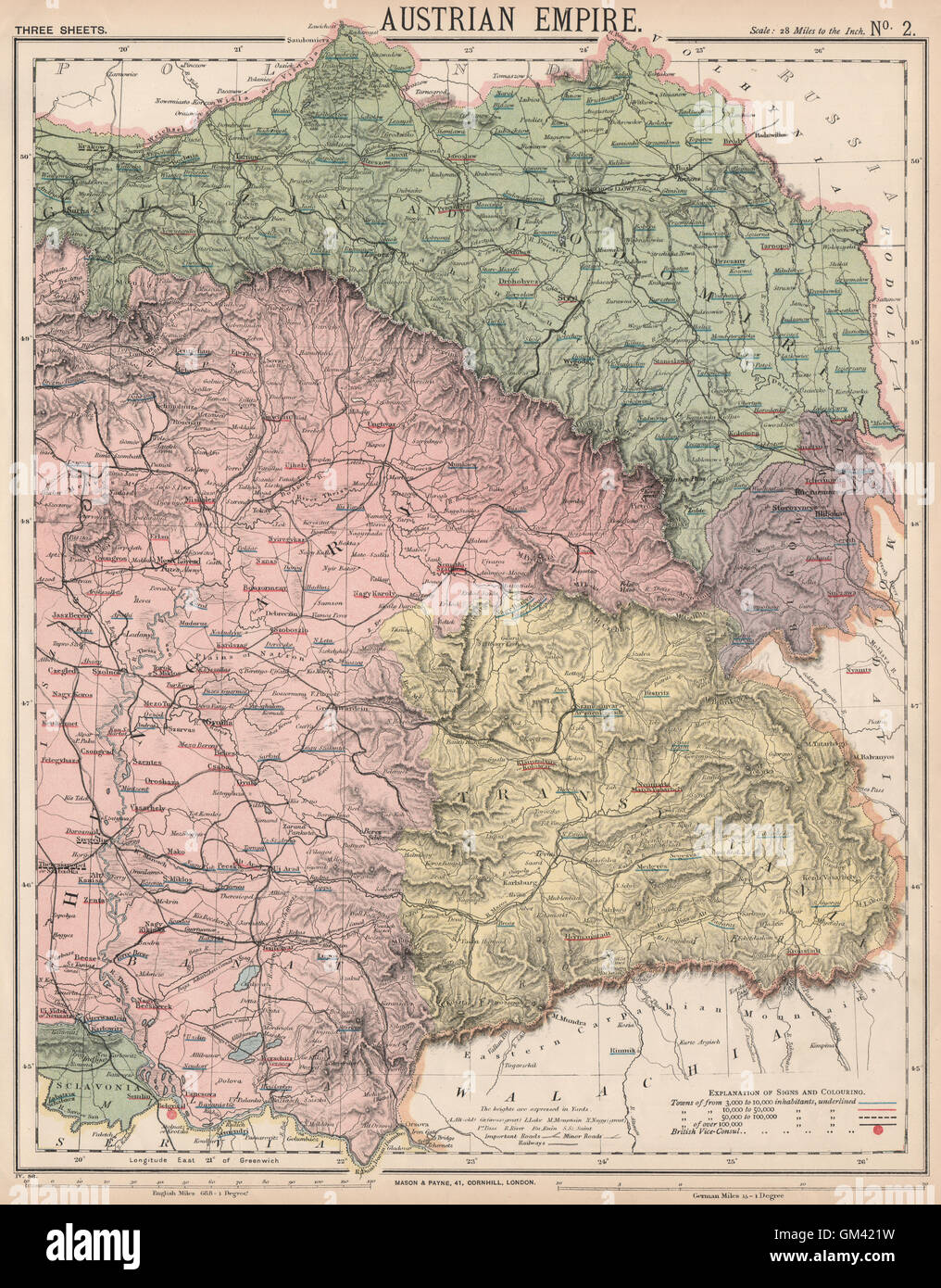 AUSTRIAN EMPIRE.Galizia Eastern Hungary Transylvania Galicia. LETTS ...