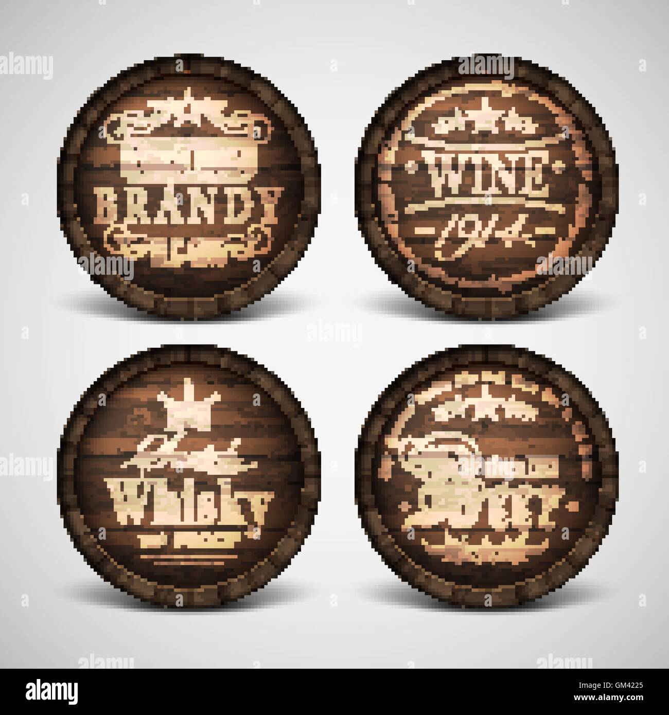 set of covers casks Stock Vector Image & Art - Alamy