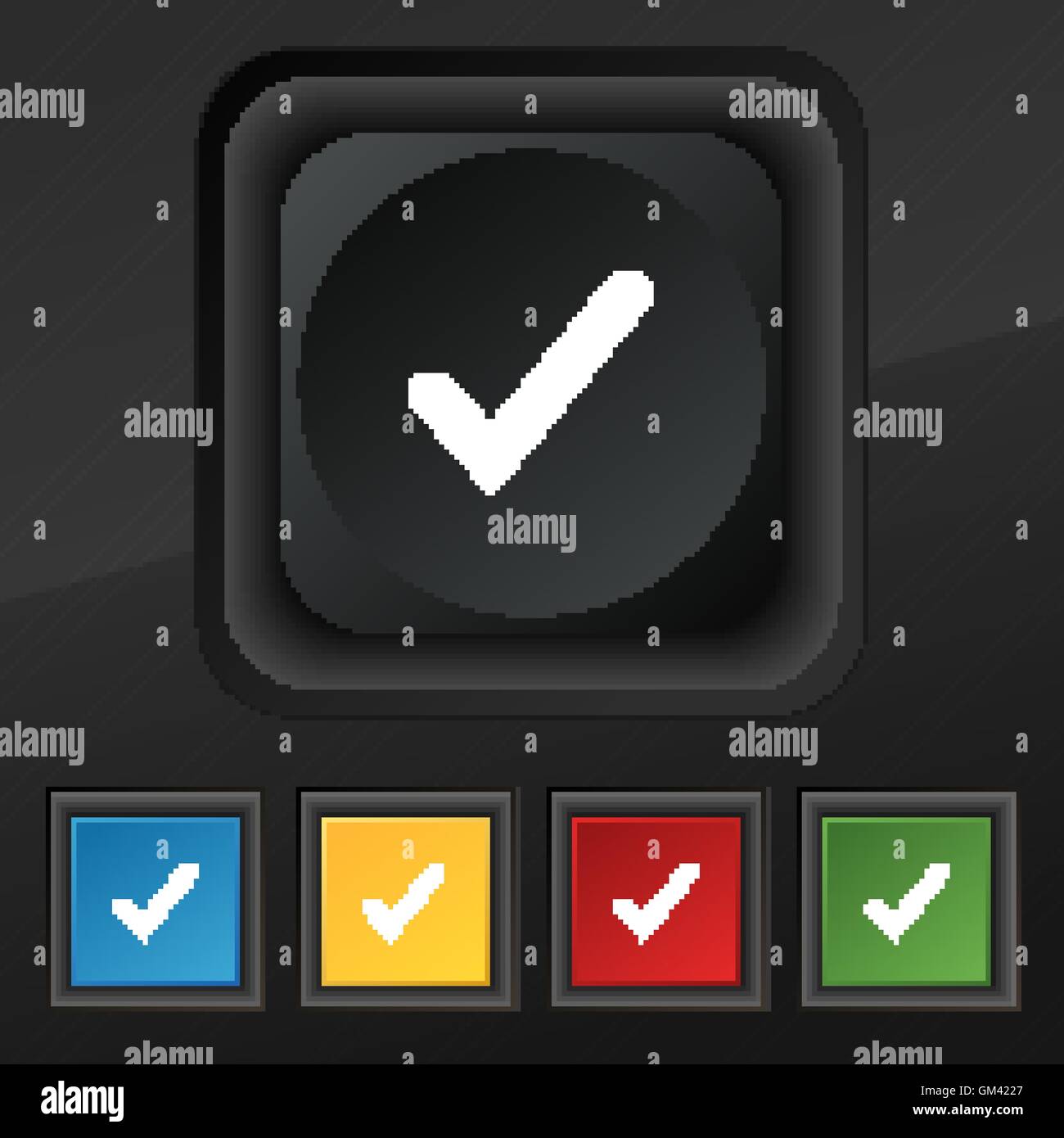 Check mark tik icon symbol hi-res stock photography and images - Alamy