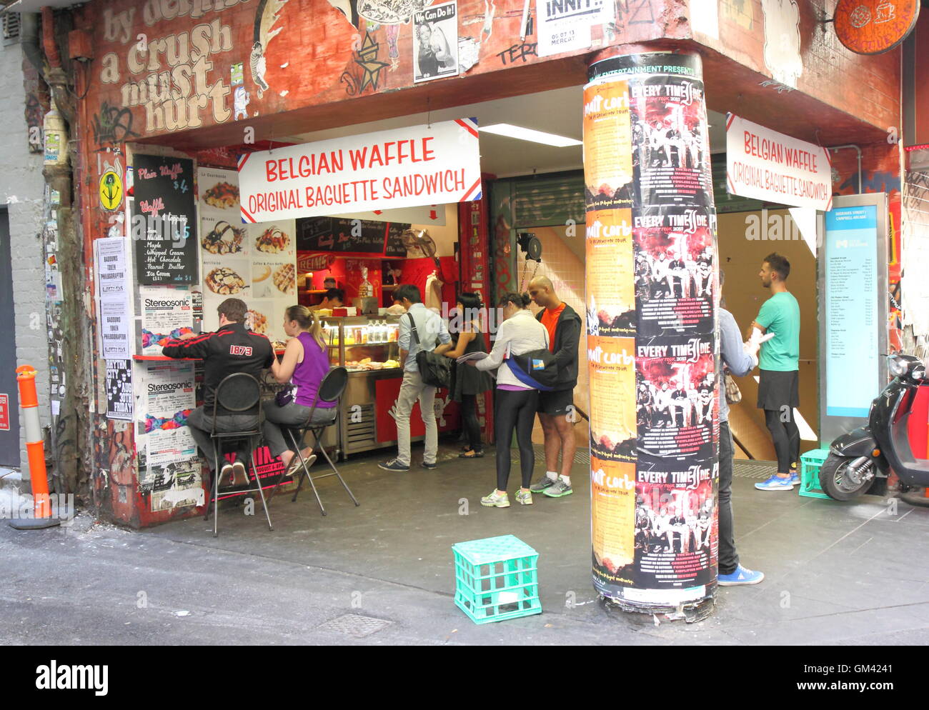 Waffle shop hi-res stock photography and images - Alamy