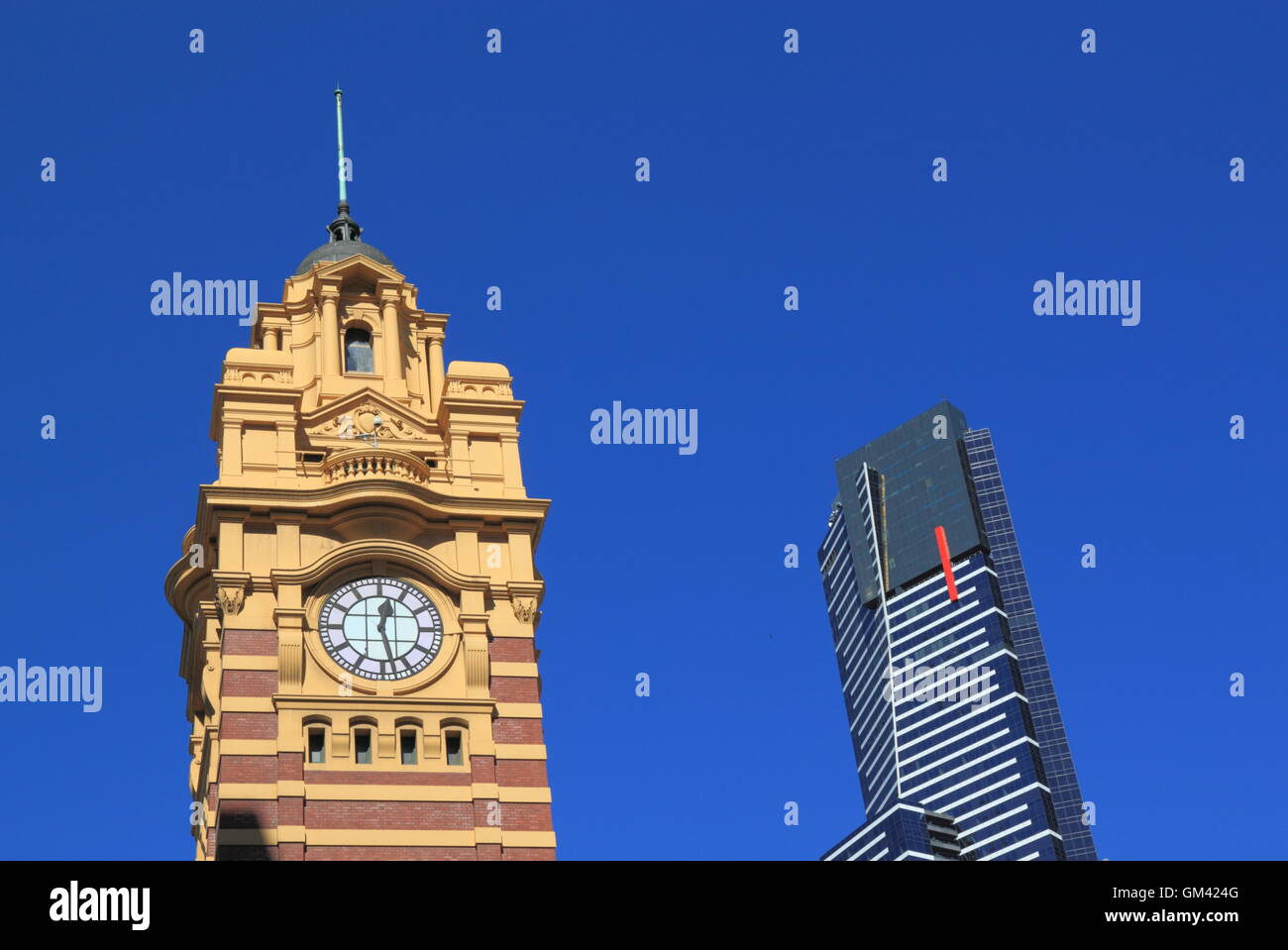Melbourne clock tower hi-res stock photography and images - Alamy