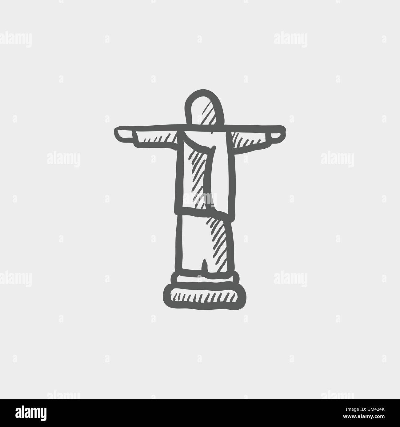 Christ the redeemer sketch icon Stock Vector Image & Art - Alamy