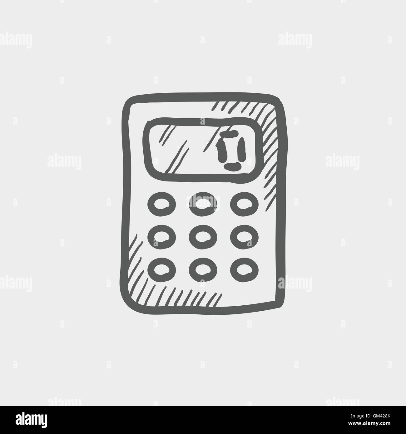 Calculator sketch icon Stock Vector Image & Art - Alamy