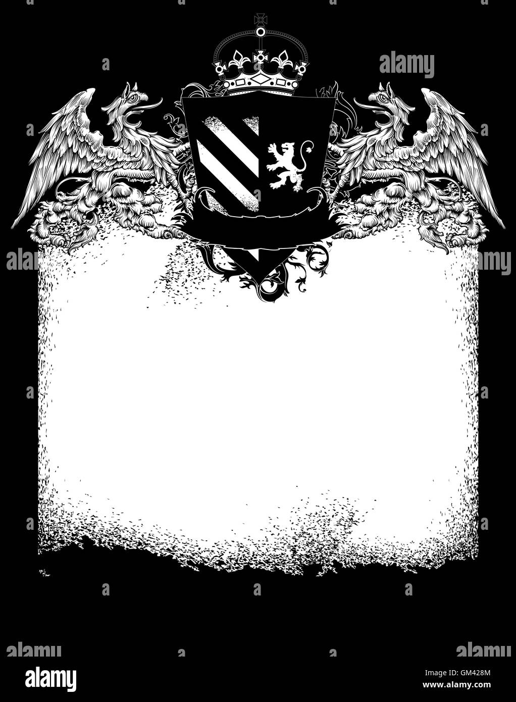 ornate heraldic frame Stock Vector Image & Art - Alamy