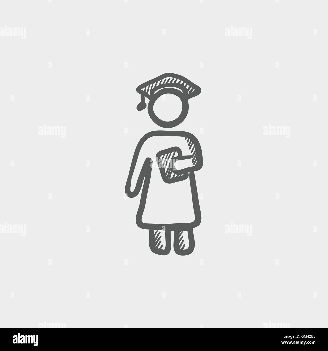 High school graduation grad Stock Vector Images - Alamy