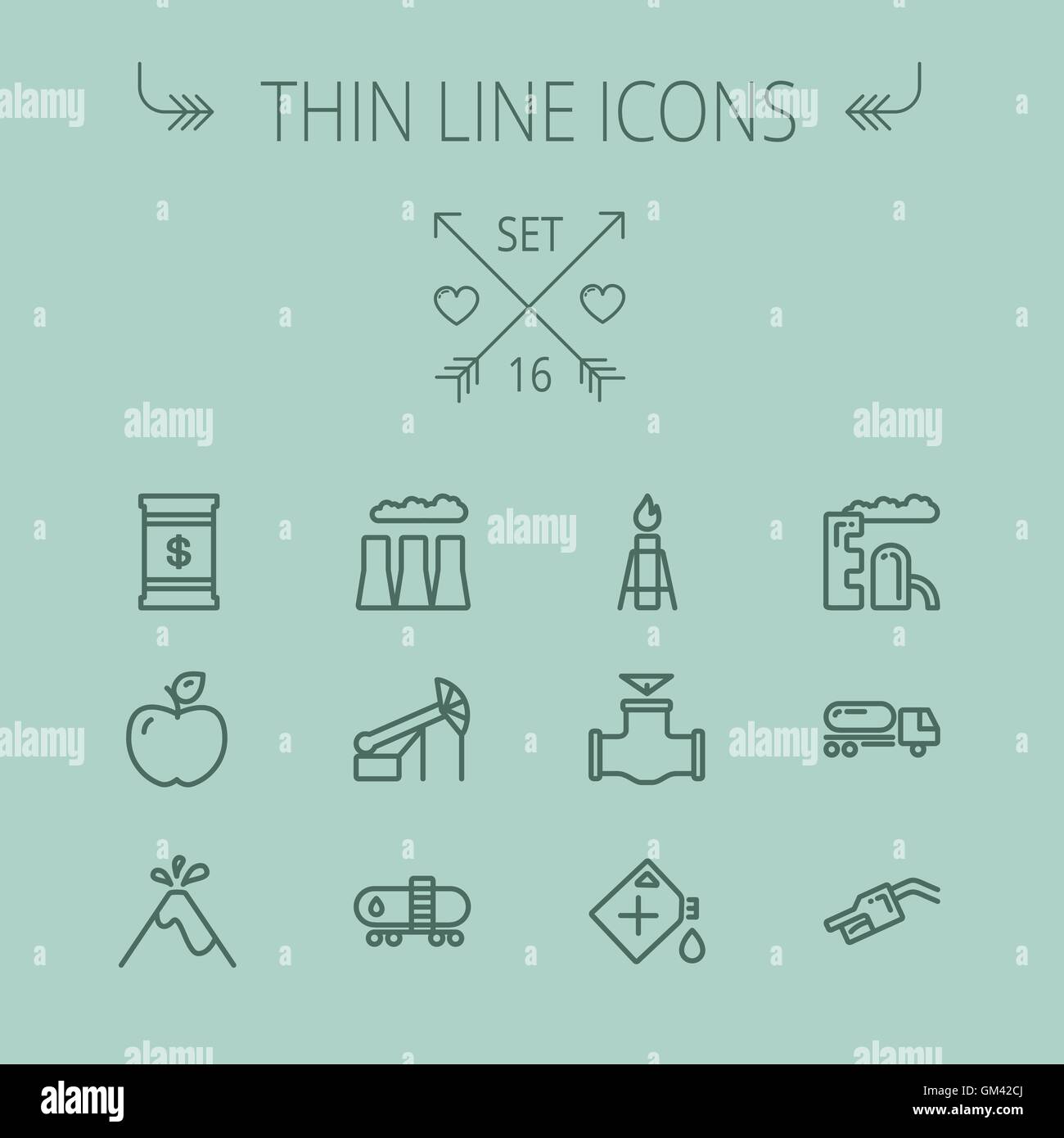 Container line icon set Stock Vector Images - Alamy