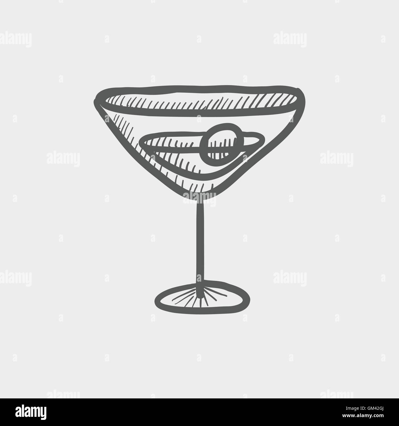 Cocktail sketch hand Stock Vector Images - Alamy