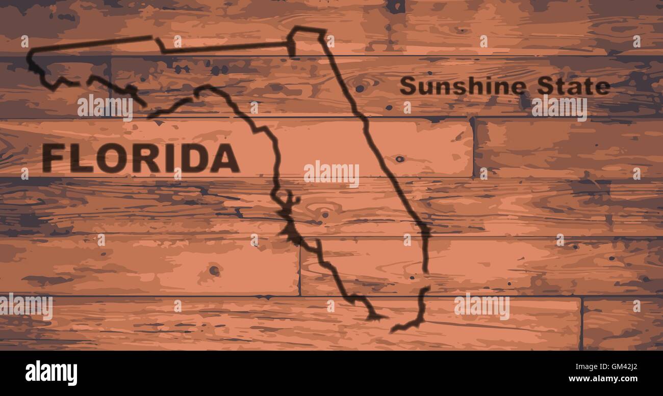 Florida Map Brand Stock Vector Image & Art - Alamy