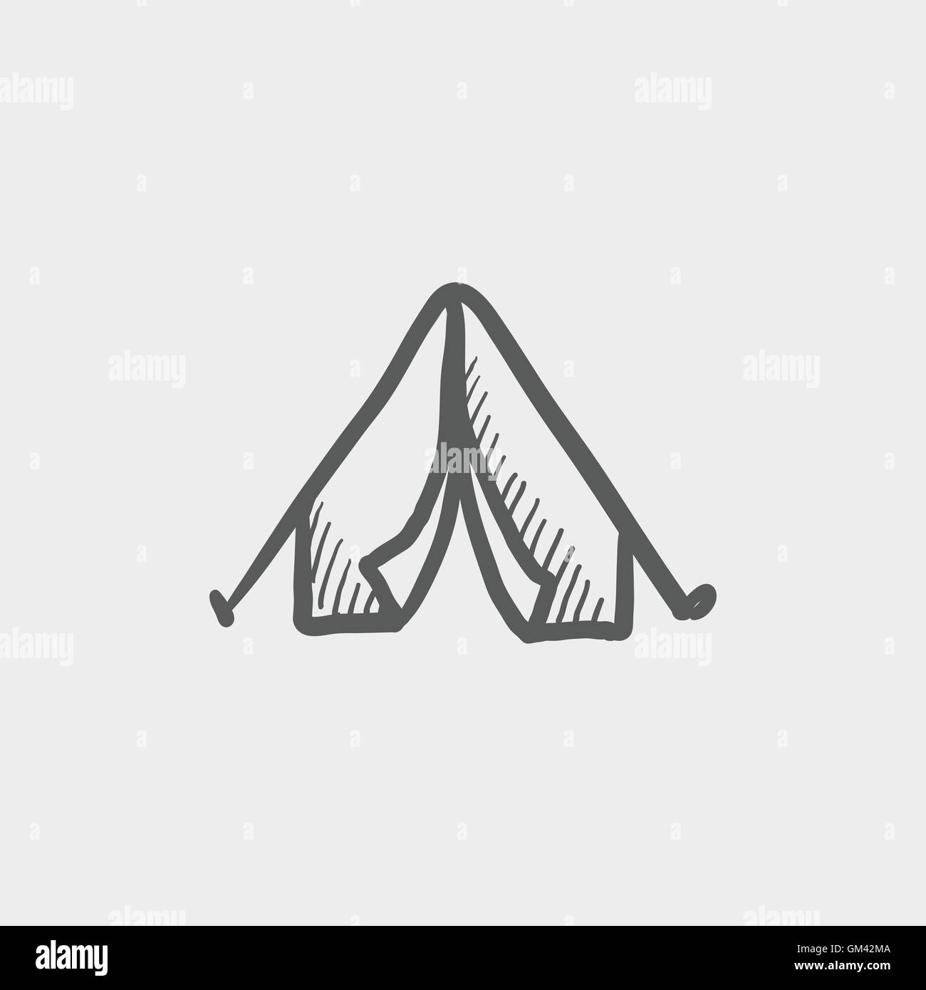 Tourist tent icon flat Stock Vector Images - Alamy