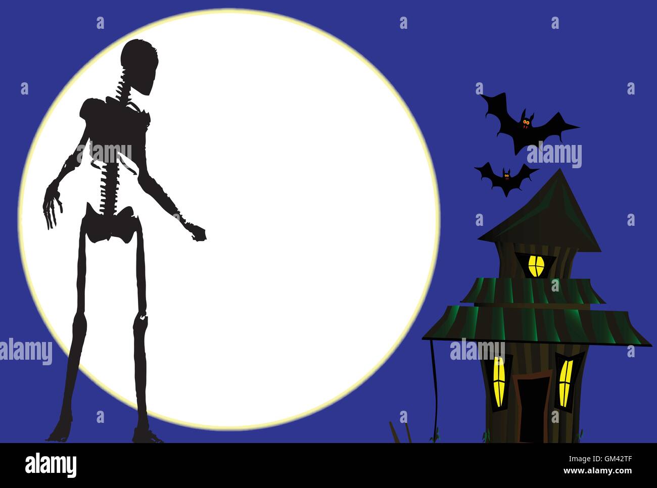 Haunted skeleton hi-res stock photography and images - Alamy