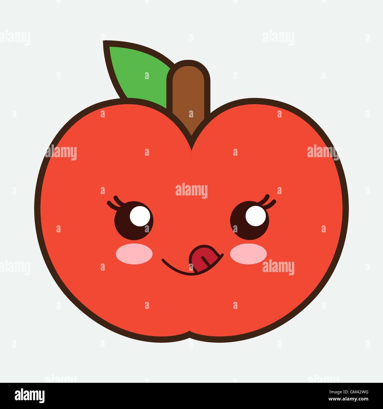 kawaii cartoon healthy food design Stock Vector Image & Art - Alamy