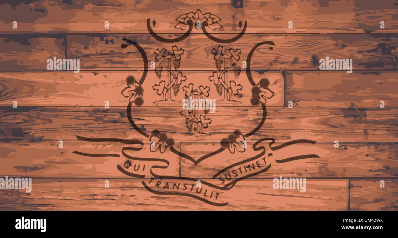 Connecticut Flag Brand Stock Vector Image & Art - Alamy