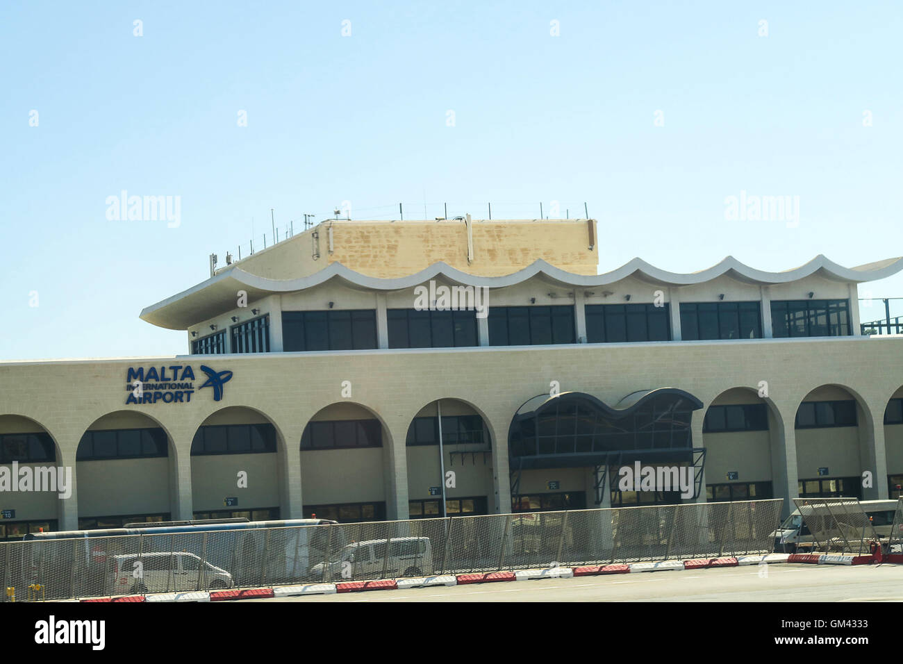 LUQA, MALTA - AUGUST 02 2016: Malta International Airport main building ...