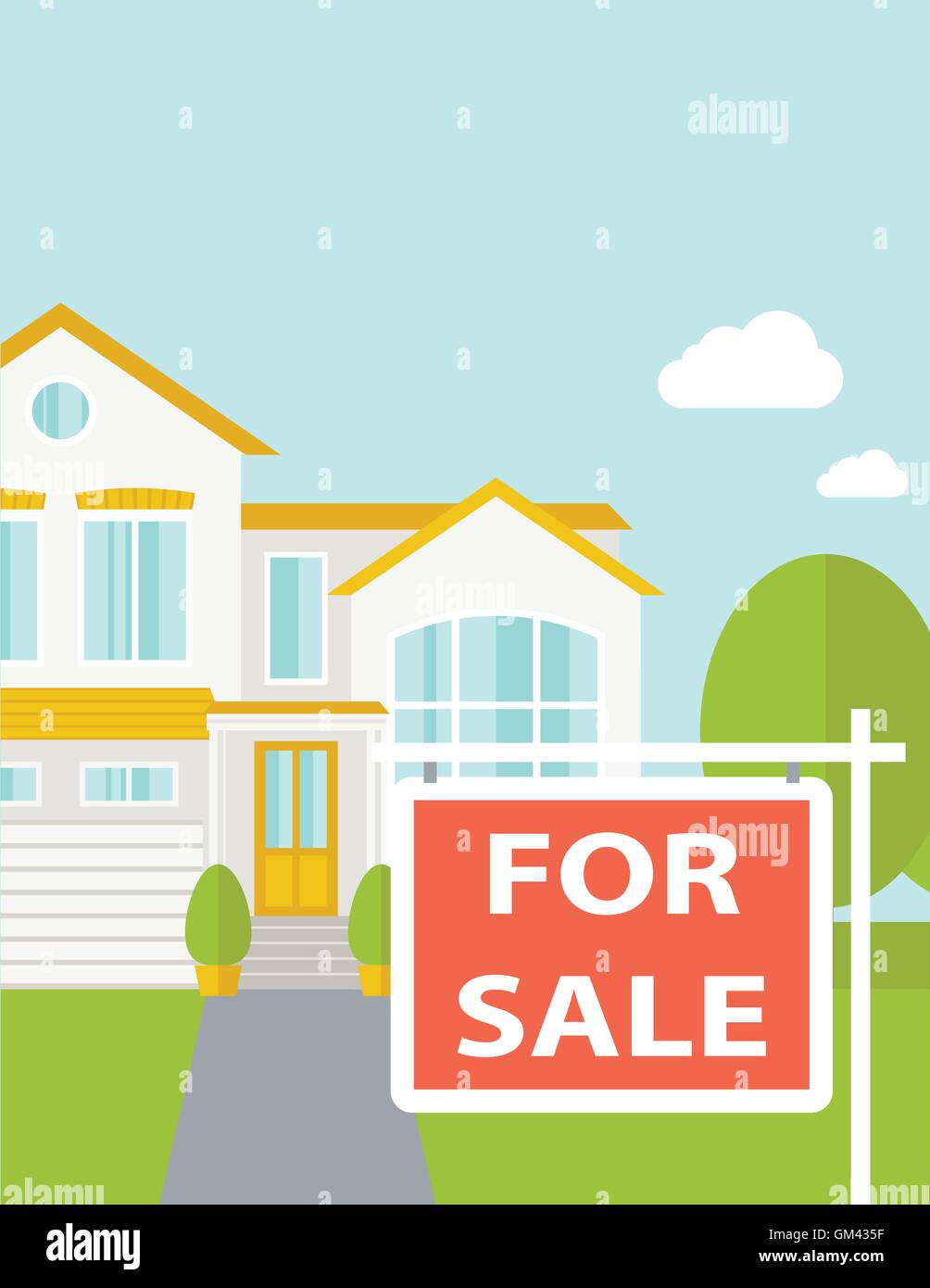 Show house for sale Stock Vector Images - Alamy