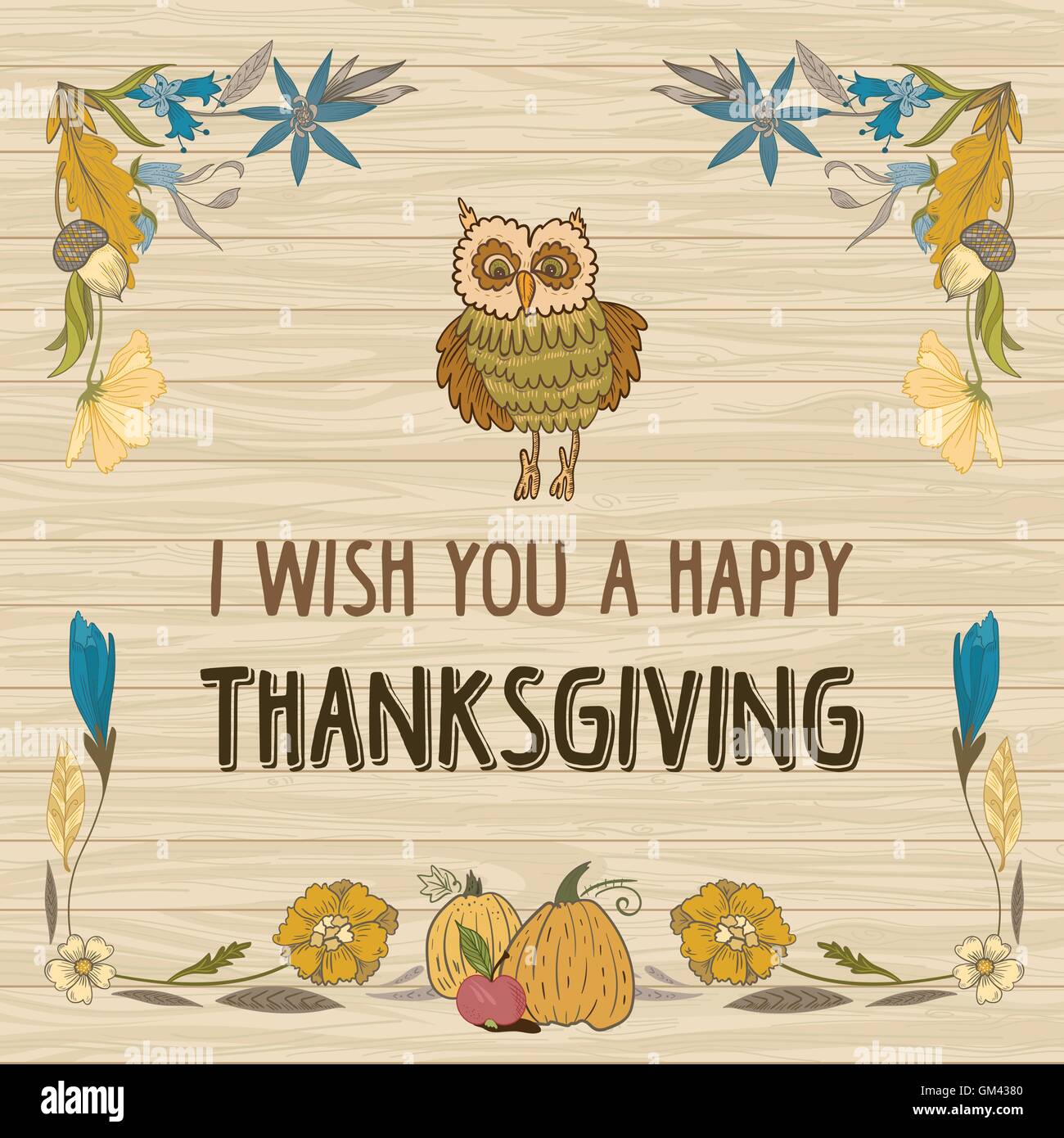 Pumpkin happy thanksgiving paper Stock Vector Images - Alamy