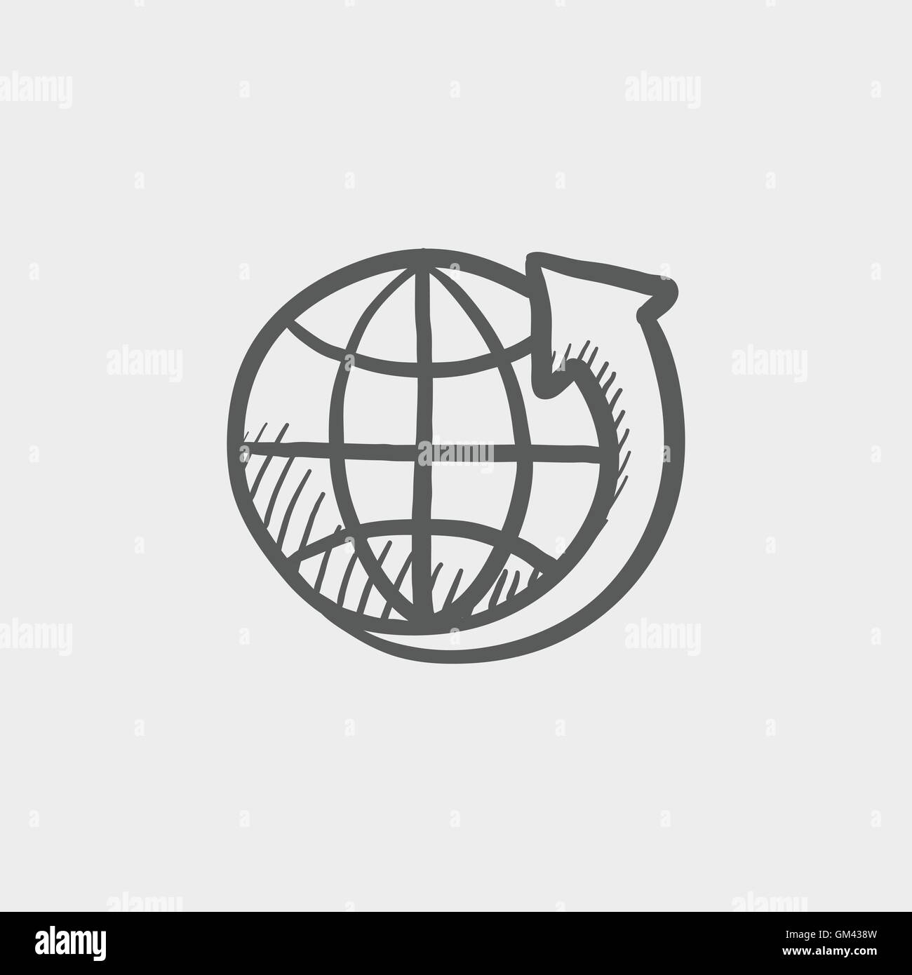 Earth design sketch icon Stock Vector Image & Art - Alamy