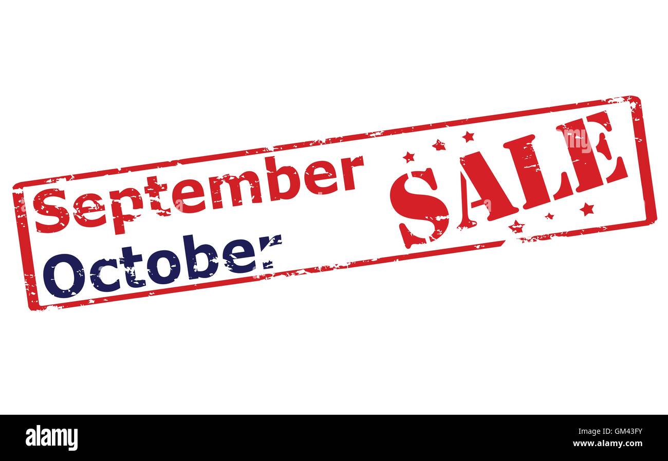 Stamp september Stock Vector Images - Alamy