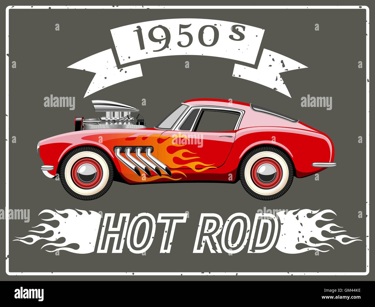 Hot rod car Stock Vector Image & Art - Alamy