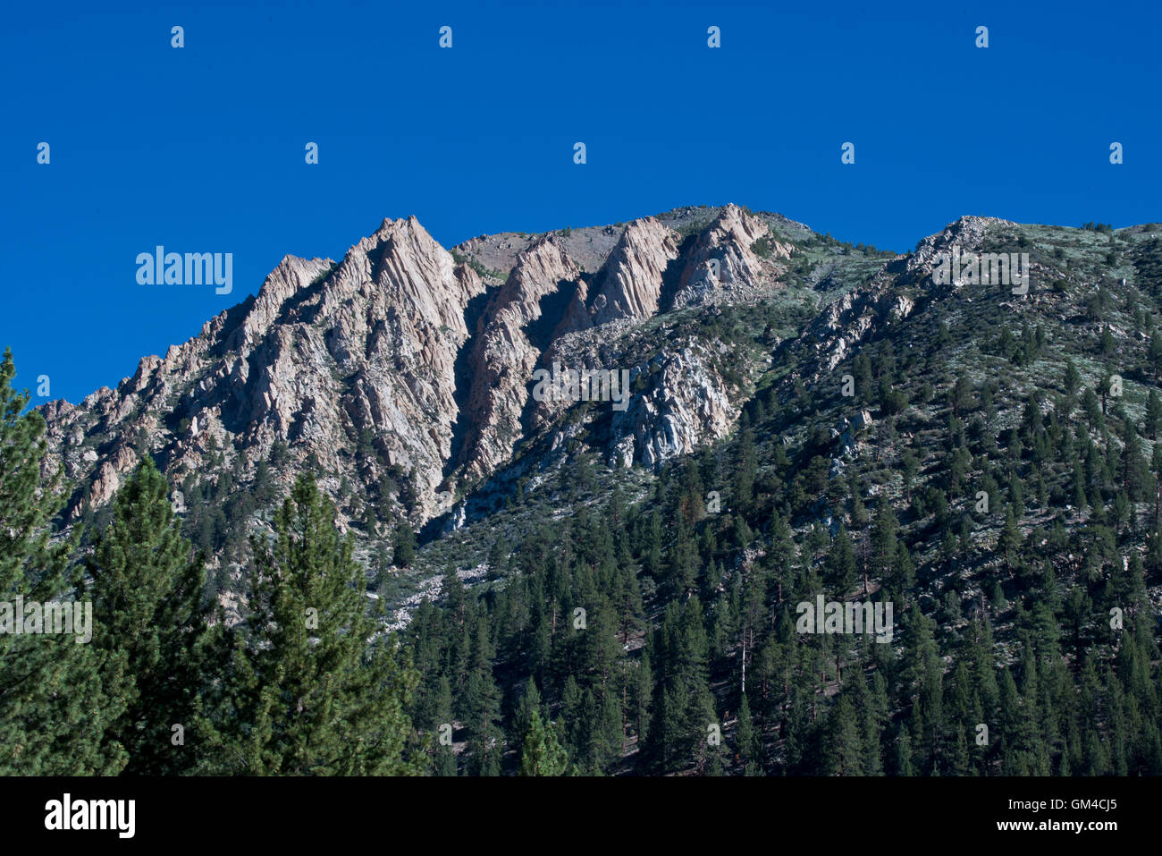 Mountain formation on the Benson Lake Loop trail in the Hoover ...
