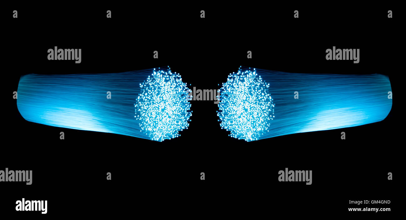 optical fibres technology background Stock Photo - Alamy