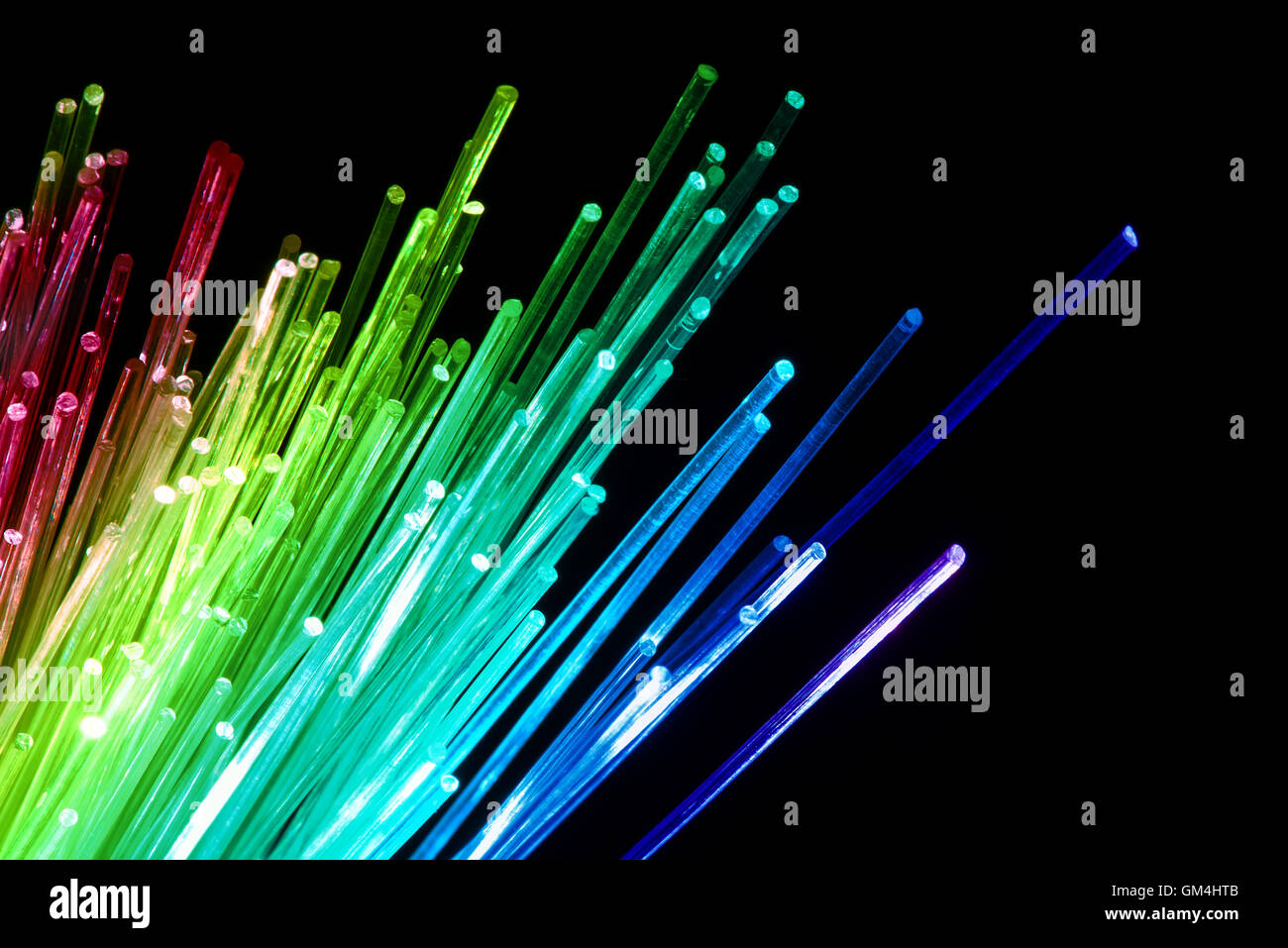 optical fibres technology background Stock Photo - Alamy