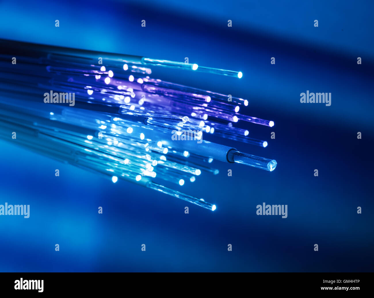 optical fibres technology background Stock Photo - Alamy