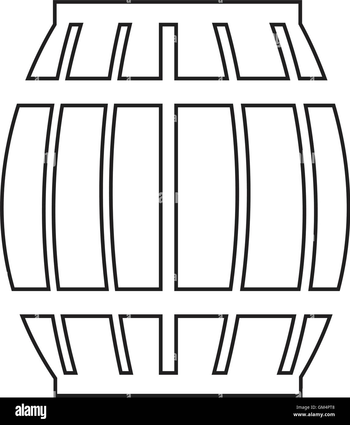 Wooden Beer Keg Icon Illustration design Stock Vector Image & Art - Alamy