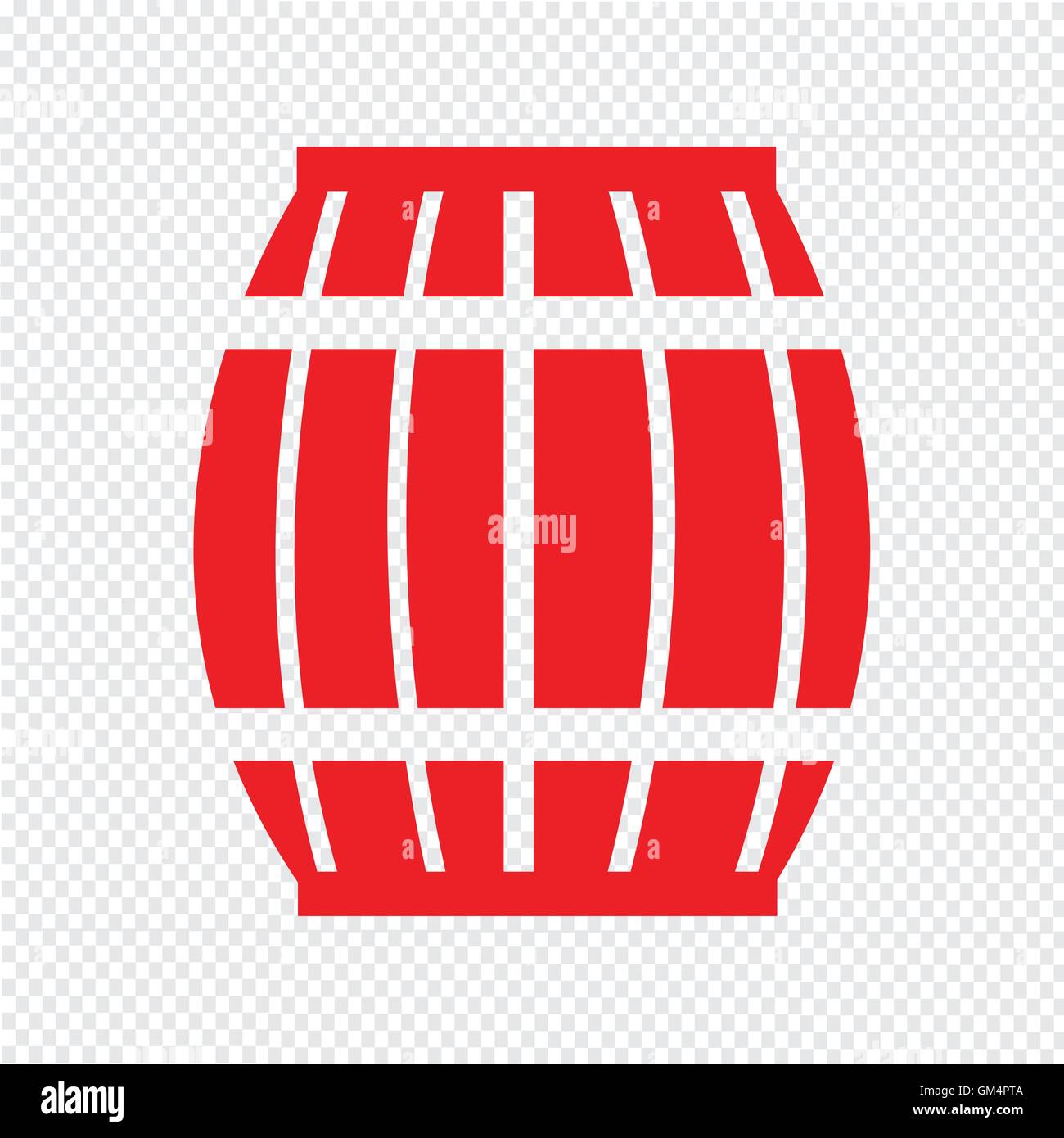 Wooden Beer Keg Icon Illustration design Stock Vector Image & Art - Alamy