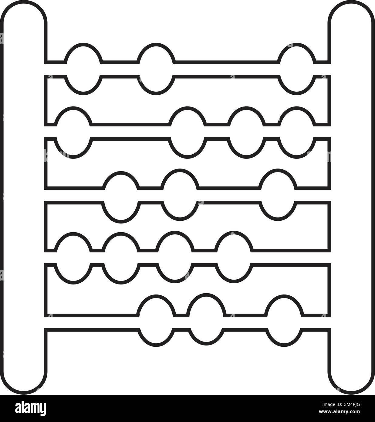 Number abacus Black and White Stock Photos & Images - Alamy