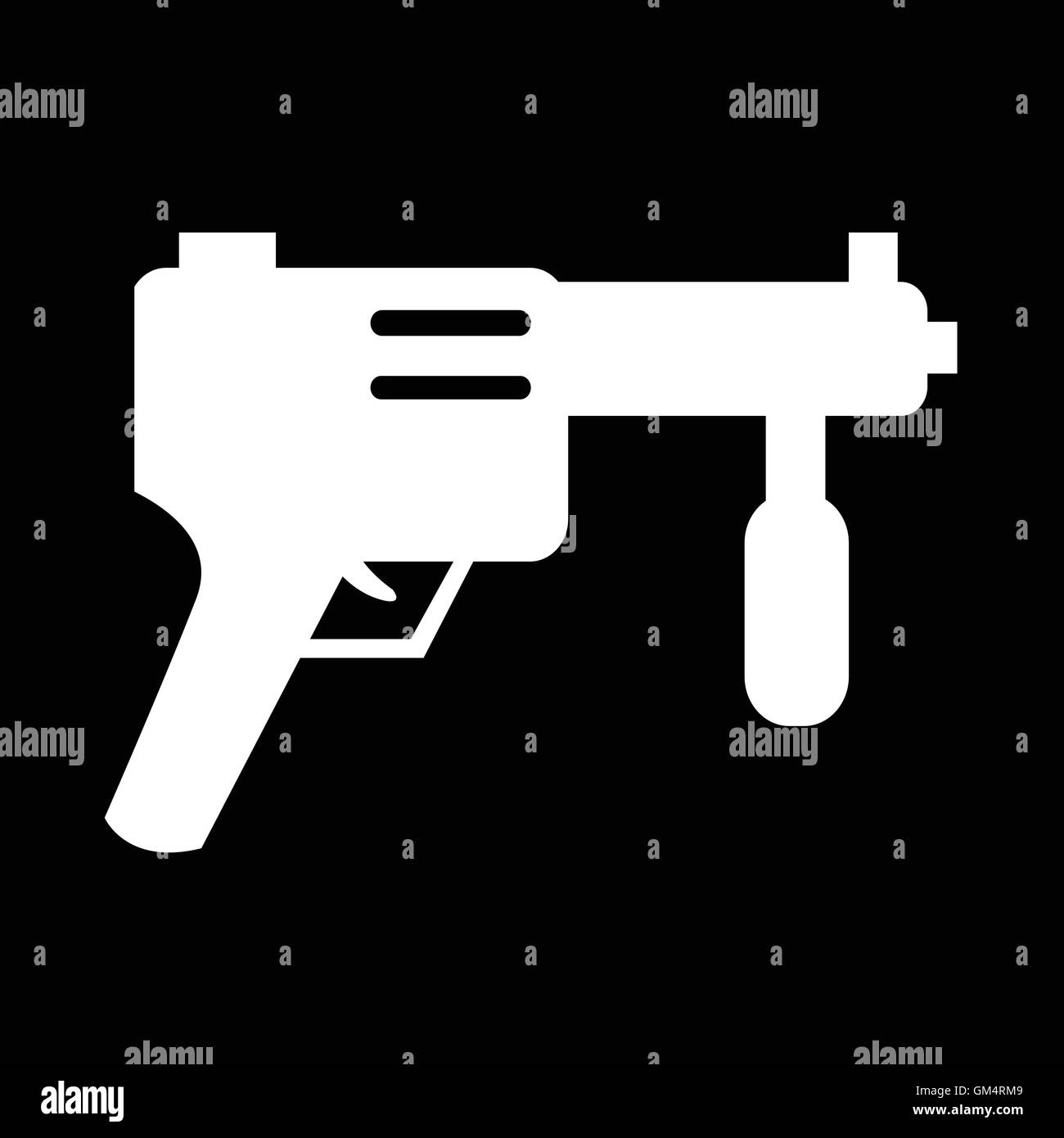 Submachine Gun icon Illustration design Stock Vector Image & Art - Alamy