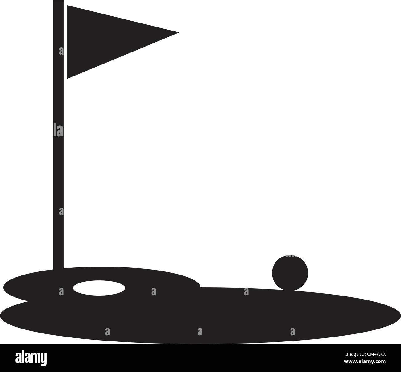 Golf course Icon Illustration design Stock Vector Image & Art - Alamy