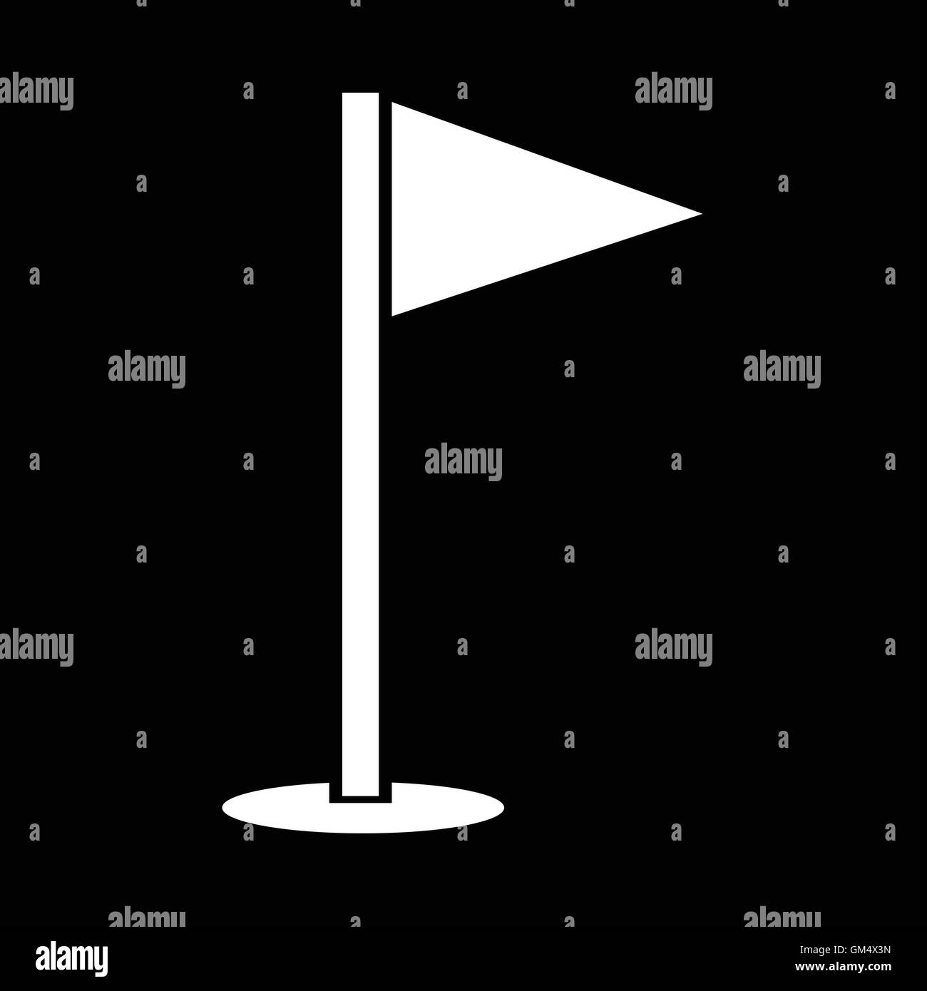 Golf flag pole Black and White Stock Photos & Images - Alamy