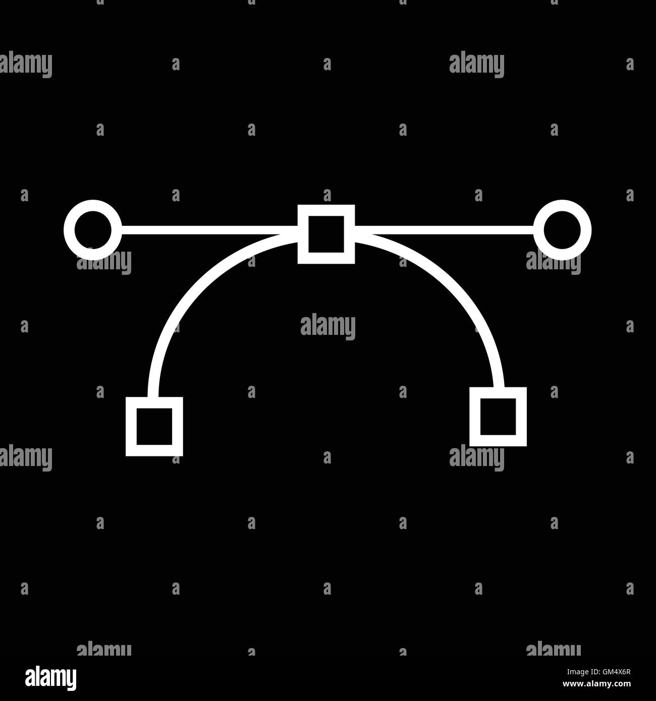 Bezier curve tool icon Illustration design Stock Vector Image & Art - Alamy