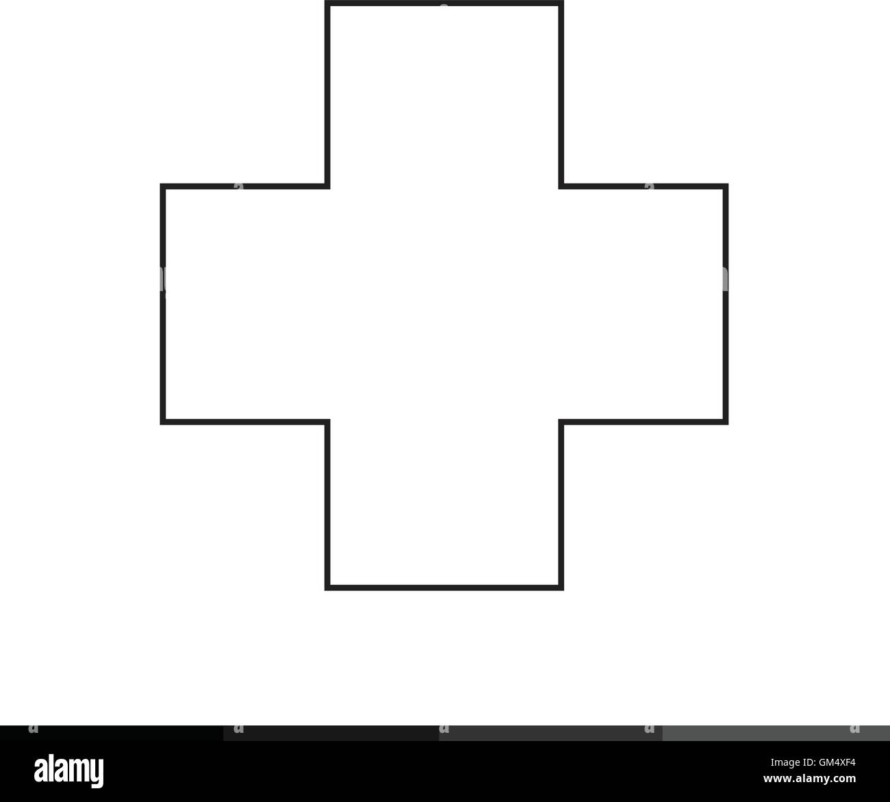 Cross Pharmacy Symbol Icon Illustration design Stock Vector Image & Art ...